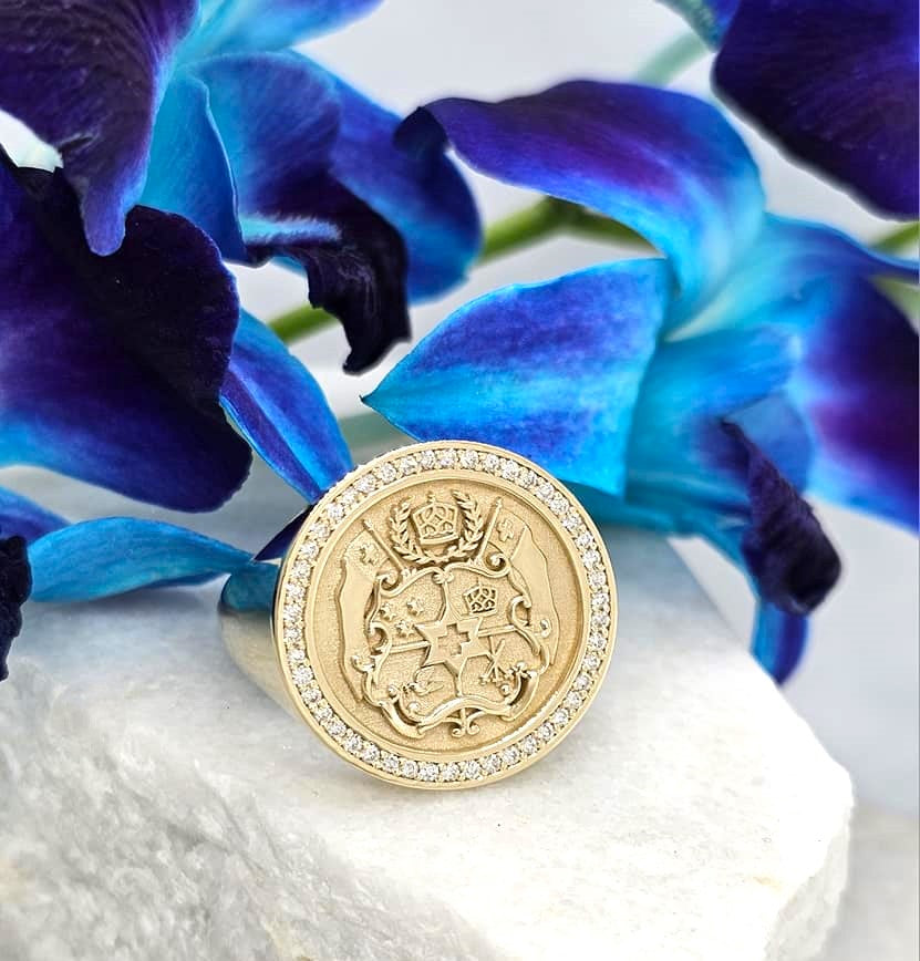 NC3717 Tongan Coat of Arms Ring – nesiancreations